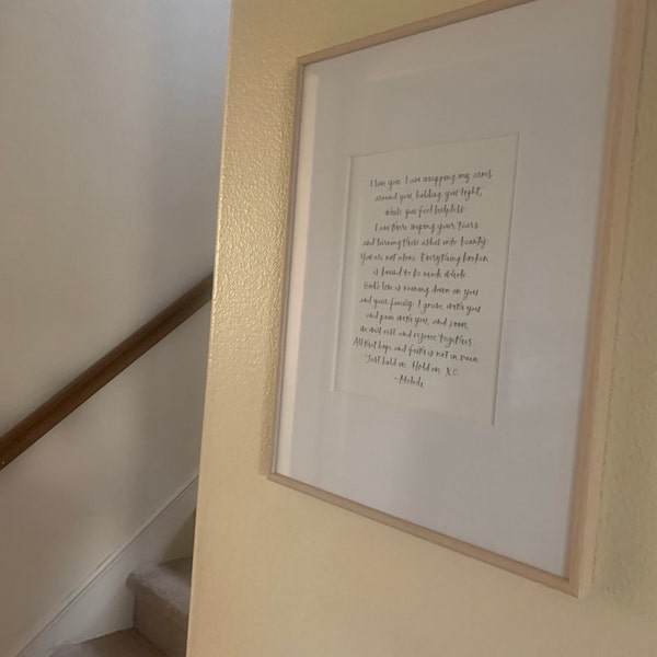 Personalized Tooth Fairy Letter in Hand Written Calligraphy for Child's ...