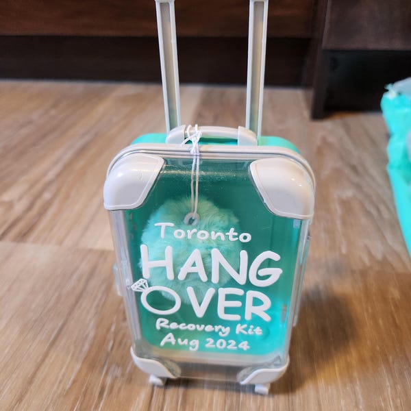 Hangover Kit Mini Suitcase: Bachelorette Party Favor - Etsy Canada