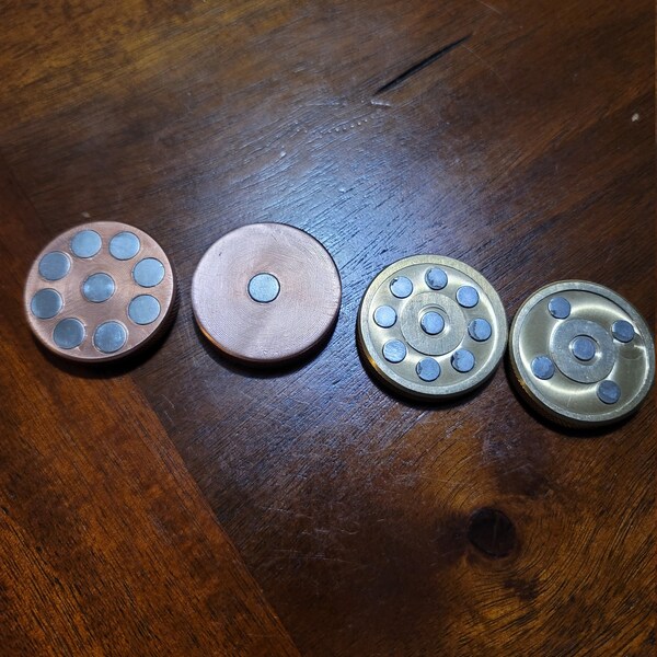 Haptic Coin With Custom Pin / Fidget / Worry Coin / Brass EDC / Sensory ...