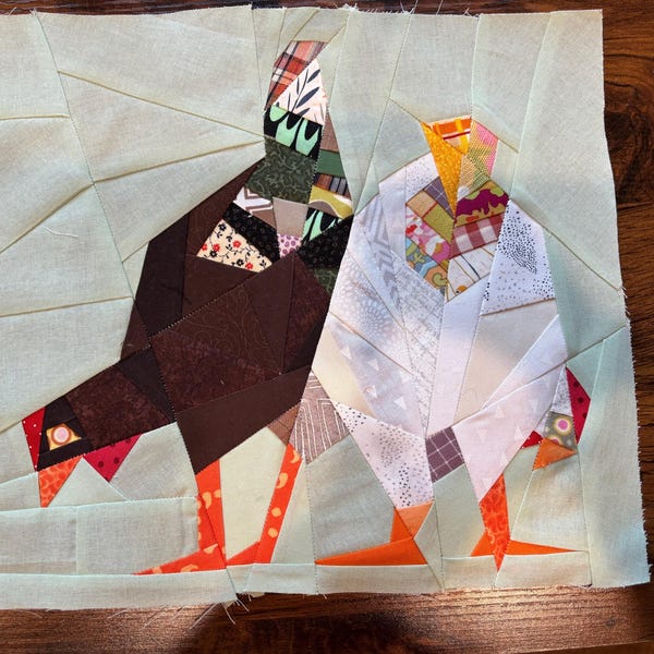 Hatched Chick - Paper Pieced Chicken - Etsy