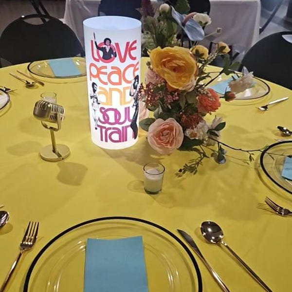 Custom LED Light-up Centerpiece for Corporate Events – Branded Table ...