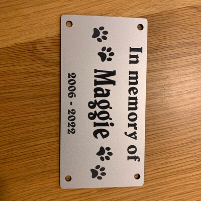 Memorial Name Plate Brass Colour Coffin Urn Name Plate Memorial Funeral ...