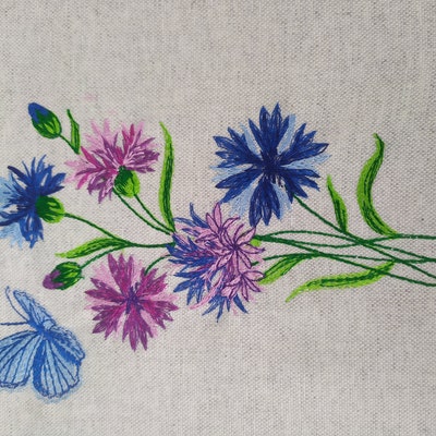 Blueberry Machine Embroidery Design 2 SIZES Sketch Machine - Etsy