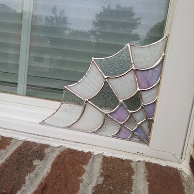 Corner Cobweb Stained Glass Pattern Instant Download PDF, Printable ...