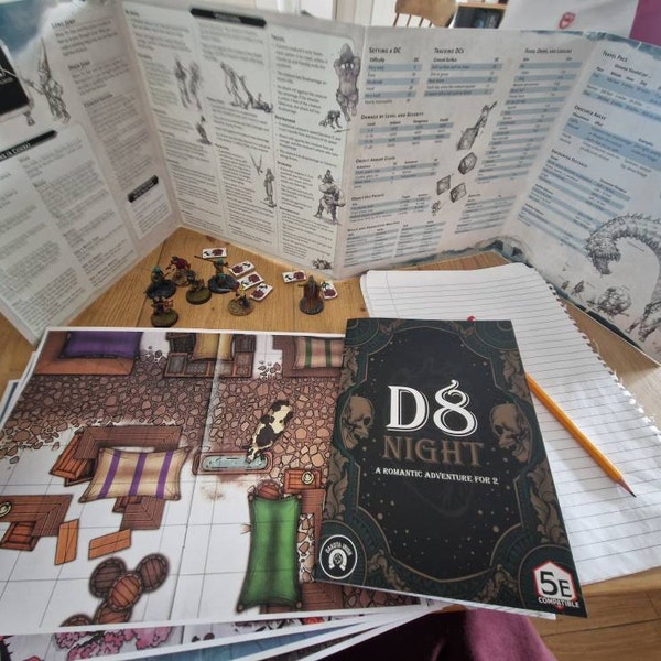 D8 Night - A D&D Adventure for 2 - a Dnd One Shot Adventure - Etsy