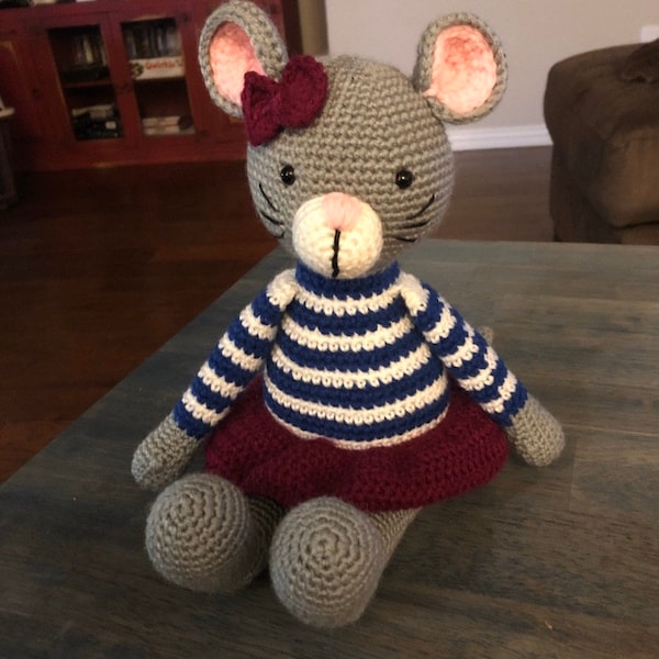 Big Mouse Amigurumi Crochet Pattern (PDF Pattern) - Etsy