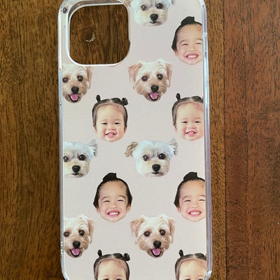 Personalized Face Pattern iPhone Case Custom Faces Phone Case Custom ...