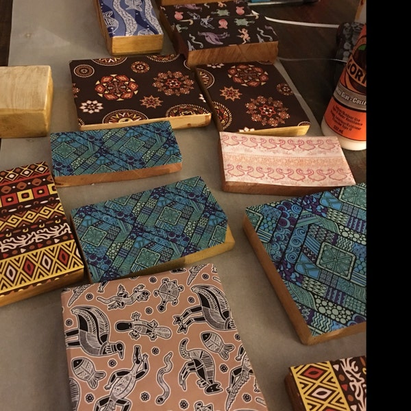 Aboriginal Digital Paper; Kangaroo, Snake, Turtle, Fish, Emu, Platypus ...