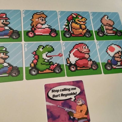 Classic Video Game Drink Coasters SNES Super Mario Kart Set of 8 - Etsy
