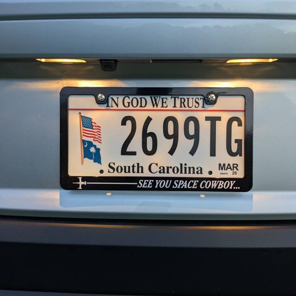 Swordfish See You Space Cowboy License Plate Frame - Etsy
