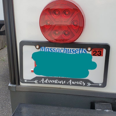 Adventure Awaits License Plate Frame Mountains License Plate - Etsy