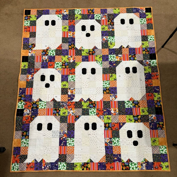 Ghost Party!!! Quilt PDF Pattern Download by Woollypetals - Etsy