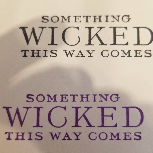 Something Wicked This RUBBER STAMP, Halloween Stamp, Wicked Stamp ...