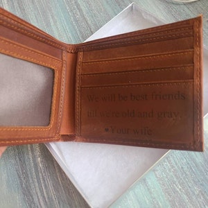 Gift for Boyfriend, Personalized Mens RFID Wallet, Gifts for Him ...