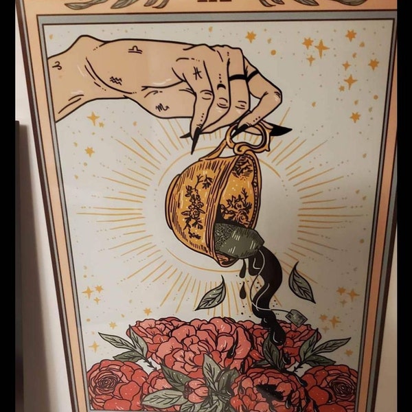 The Tea Tarot Framed Print, the Tea Tarot Card Poster, the Tea Tarot ...