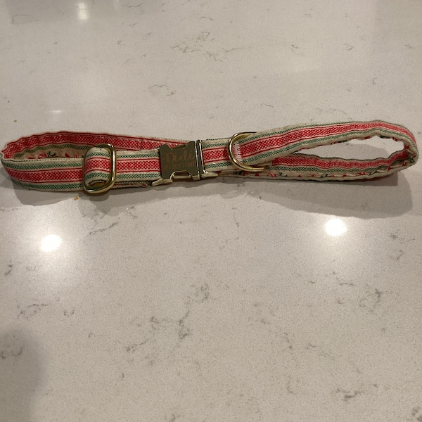 Christmas Candy Cane Dog or Cat Collar & Leash W/ Metal Buckle or ...