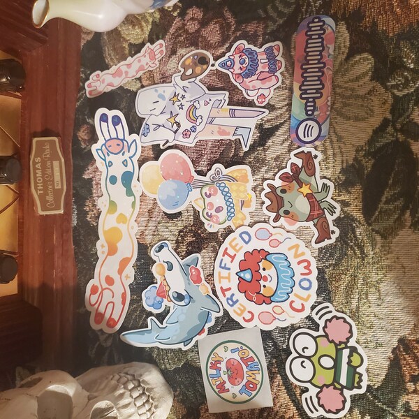 Frog Clown Stickers - Etsy