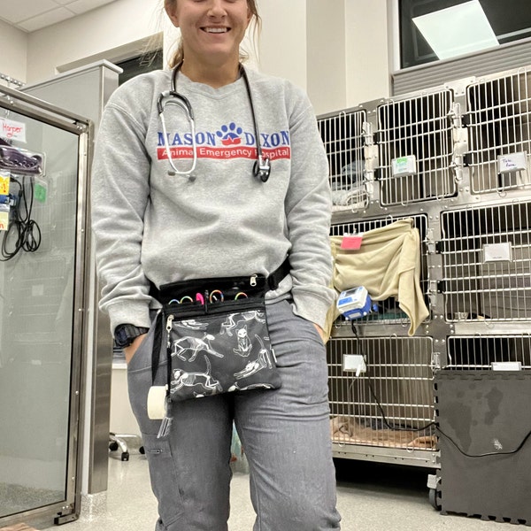 Waterproo Fanny Pack Belt, RN Fanny Pack Tool, Black Fanny Pack, Scrub ...