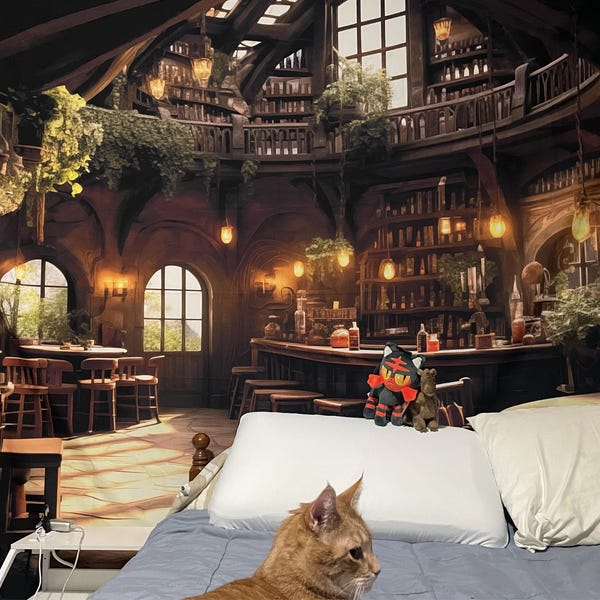 Three Old Kegs Tavern | Game Room Backdrop | Fantasy Background | Wall ...