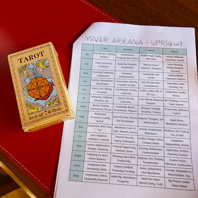 Tarot Cheat Sheet Printable Tarot Meanings Tarot Study Cards Tarot ...
