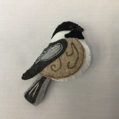 Chickadee Sewing Pattern PDF Backyard Bird Stuffed Ornament Felt ...