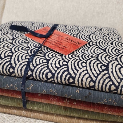 Sevenberry Japan Reversible Double Sided Dragonfly and Wave Dobby ...