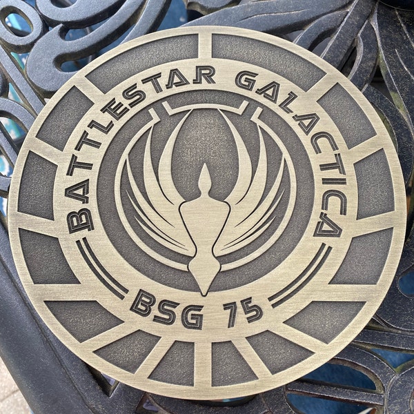 BSG Logo Sign Prop GALACTICA - Etsy