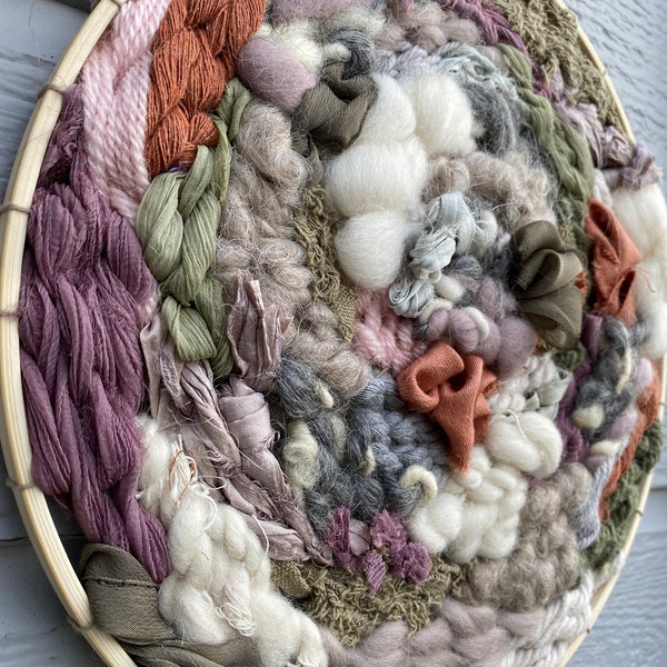 Set of 3: Warped 5" Metal Hoops for Weaving | Weaving Kit | Round ...