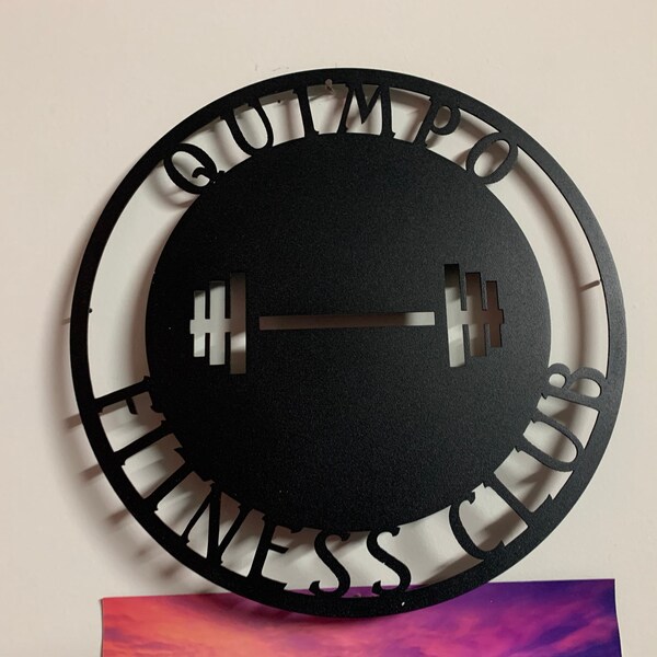 Gym Sign, Custom Metal Gym Sign, Personalized Home Gym Sign, Fitness ...