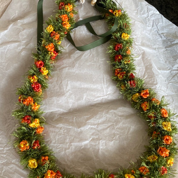 Hanging Nasa Dovetail Shell Lei - Hula Costume Accessories Necklace - Etsy