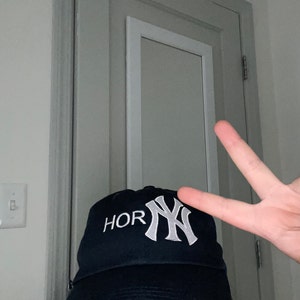 Horny New York Hat Embroidered Dad Hat Women's Baseball Cap Man Hat ...