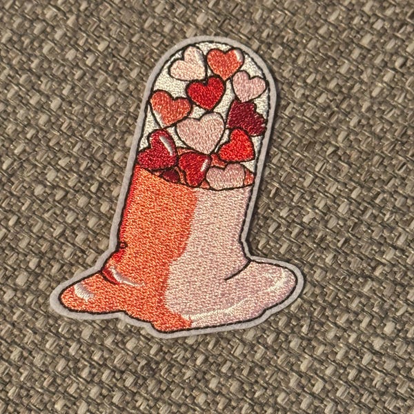 Large White Pink Cherry Blossom Patch, Flower Patch, Iron on Patch, Embroidered Patch, Applique ...