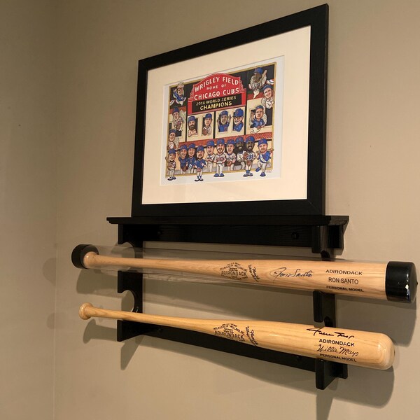 One Bat Vertical Baseball Bat Rack Holder Display Regular Bats - Etsy