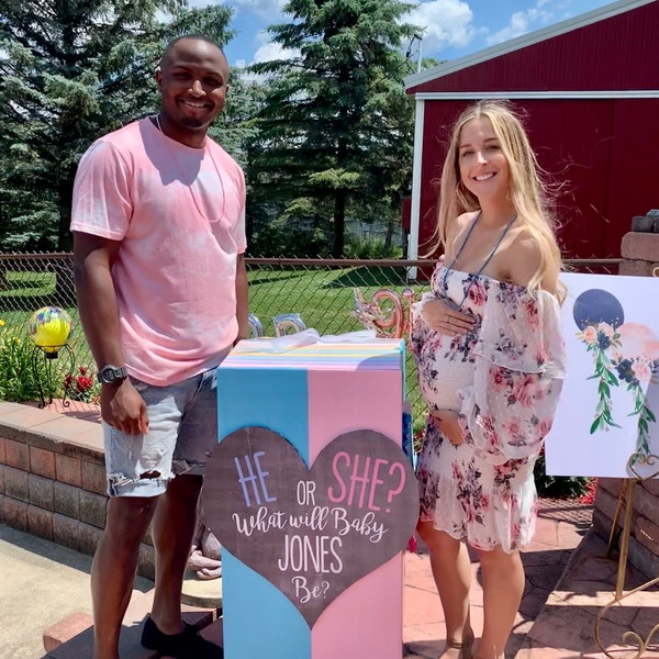 TWINS Gender Reveal Balloon Box Signs Chalkboard Printable Digital File ...