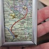 Long Distance Map Frame, String of Fate Gift (2x2.7") - Etsy Canada