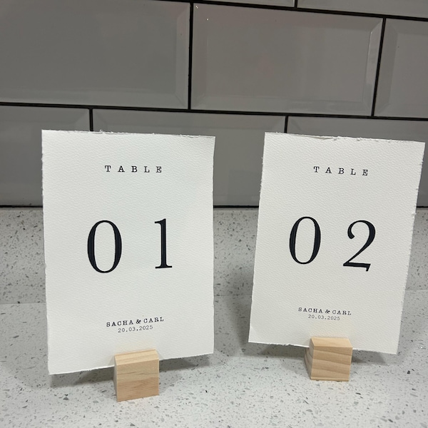 Black Walnut Wood Table Stands,name Place Card Stand, Walnut Table ...