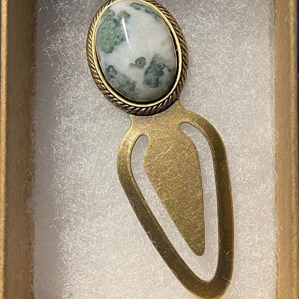 Stone Bookmarks - Pick a Semi-precious Stone Aventurine Onyx Tigereye ...