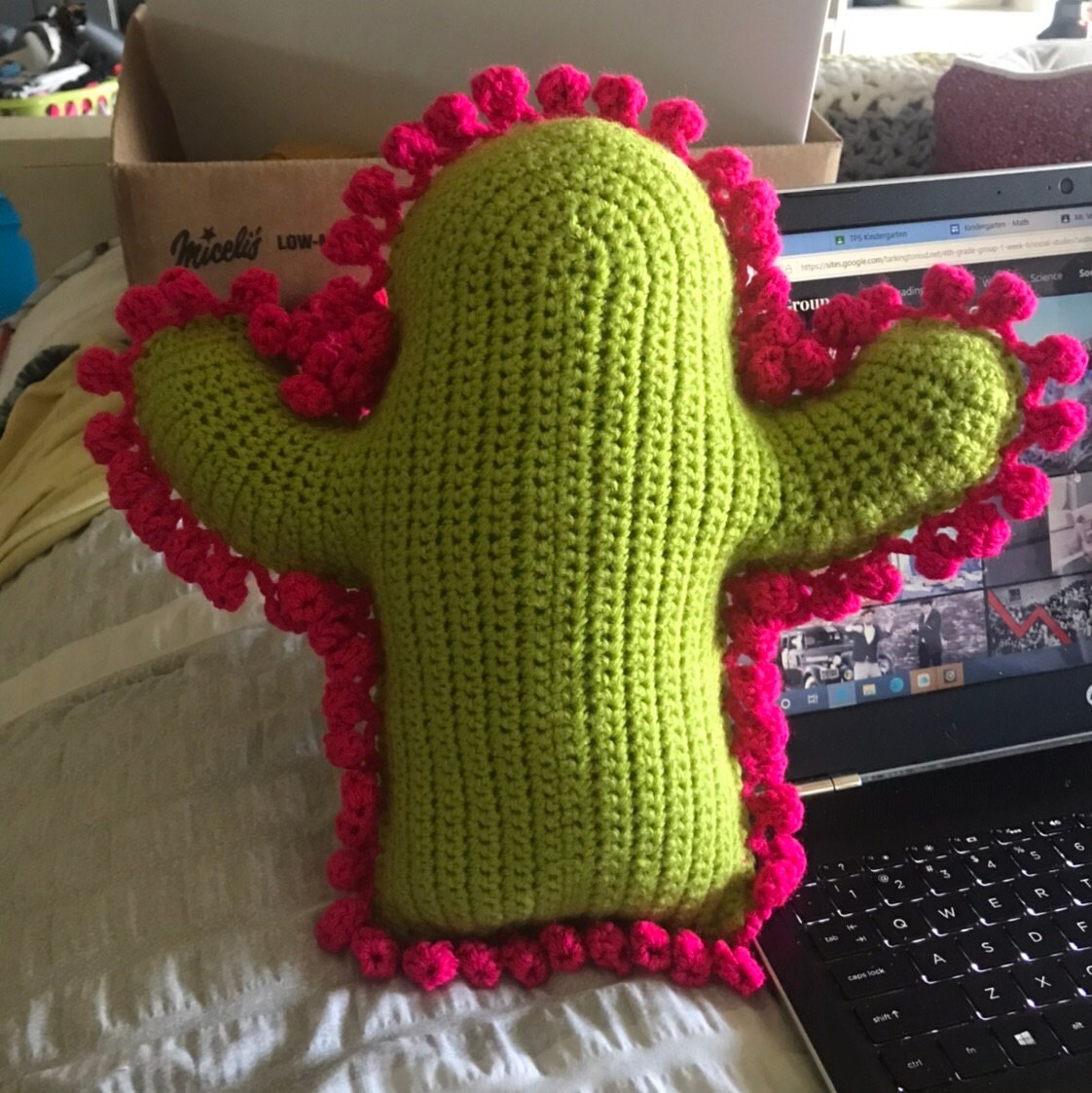 CROCHET PATTERN- Cactus Pillow, Digital Download Cactus Pillow Pattern ...