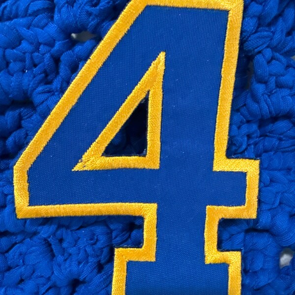 High School Varsity Numbers Patch College Letterman Jacket Embroidered ...