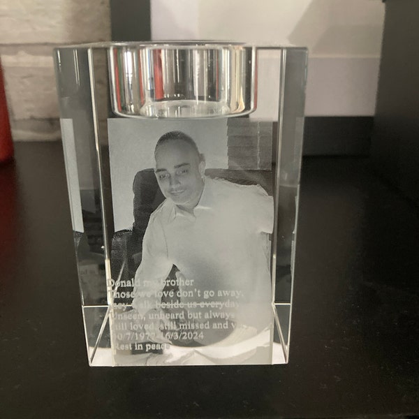 3D Crystal Photo, Custom 3D Crystal Photo Cube, Custom Photo Gift ...