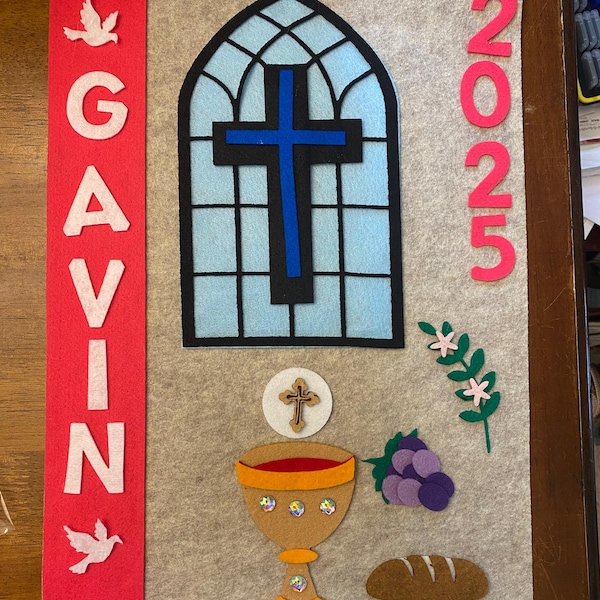 Personalized (assembly Required) First Communion Banner Kit, First ...