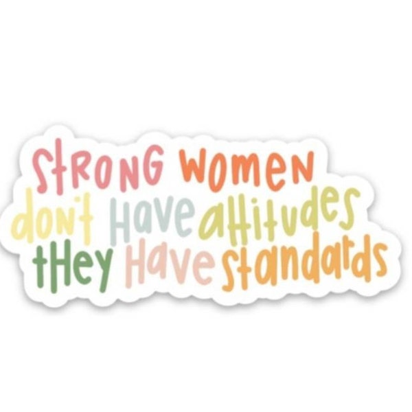 Feminist Sticker | Strong Women Affirmation Decal | Inspirational ...