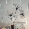 Poppy Wire Flowers Bouquet From Three Flowers/ Wire Office Decoration ...