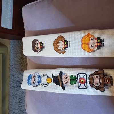 Bookmark Villains Cross Stitch Pattern, Mini Pixel Villains, Halloween ...