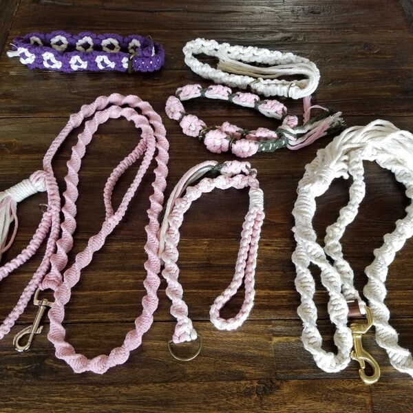 Handmade Macrame Dog Collar - Etsy