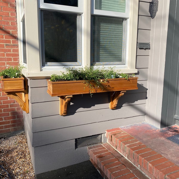 Cedar Window Box Planter With Liner - Etsy