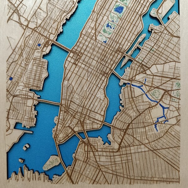 NEW YORK City Map, United States NY Gifts for Her, Minimalist Map Print ...