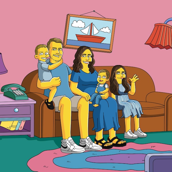 Simpsons Family Custom Portrait - Christmas Gifts for Him - Christmas ...