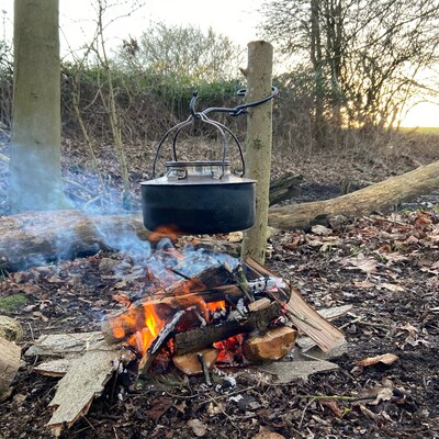 Pocket Fire Anchor. Bushcraft. Camping. Outdoor Cooking. Rucksack ...