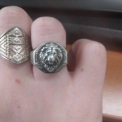 Silver Angry Gorilla Ring, , African Gorilla Men Ring, Mens Ring ...